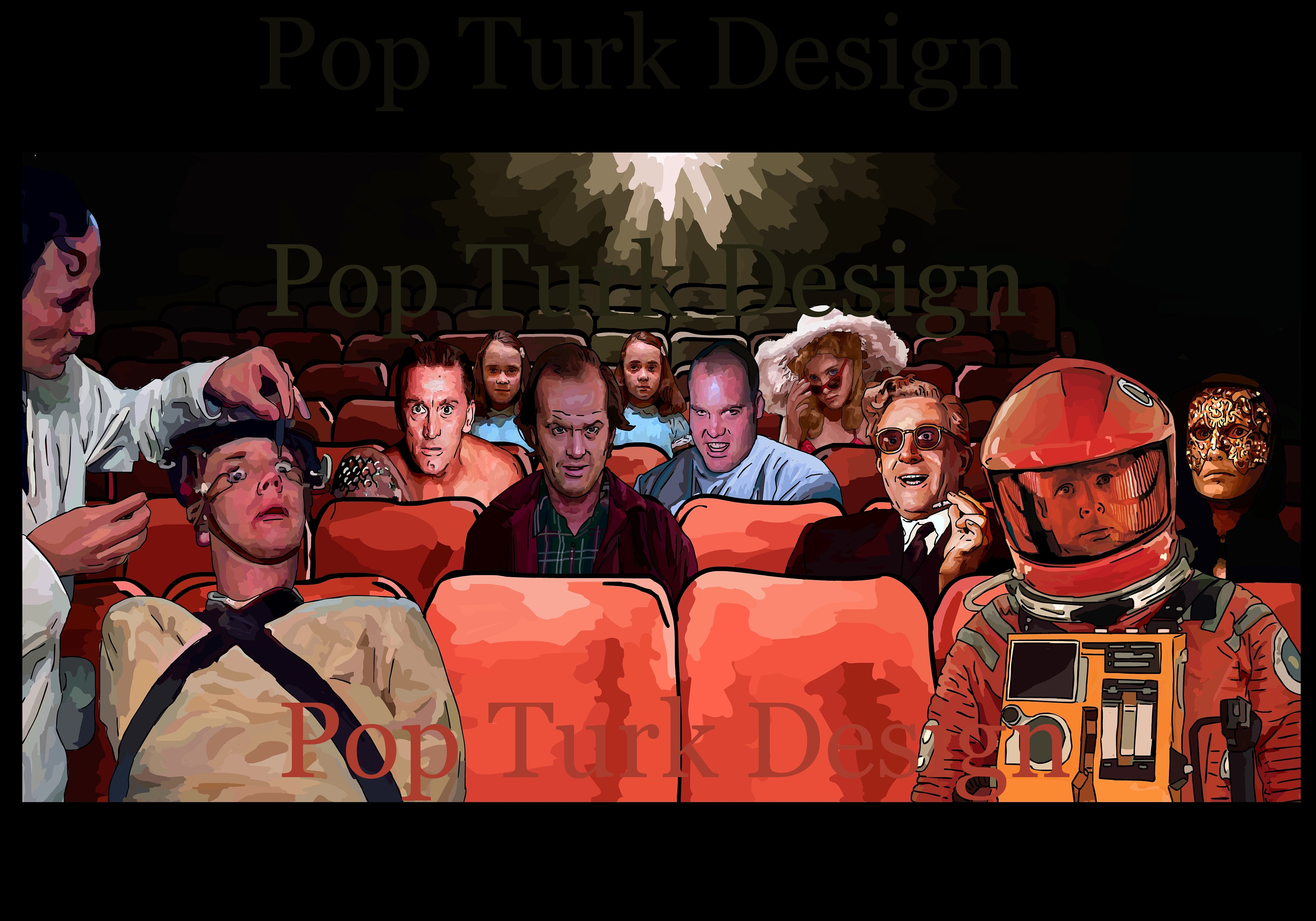 Stanley Kubrick Cinema - Digital Painting - Etsy