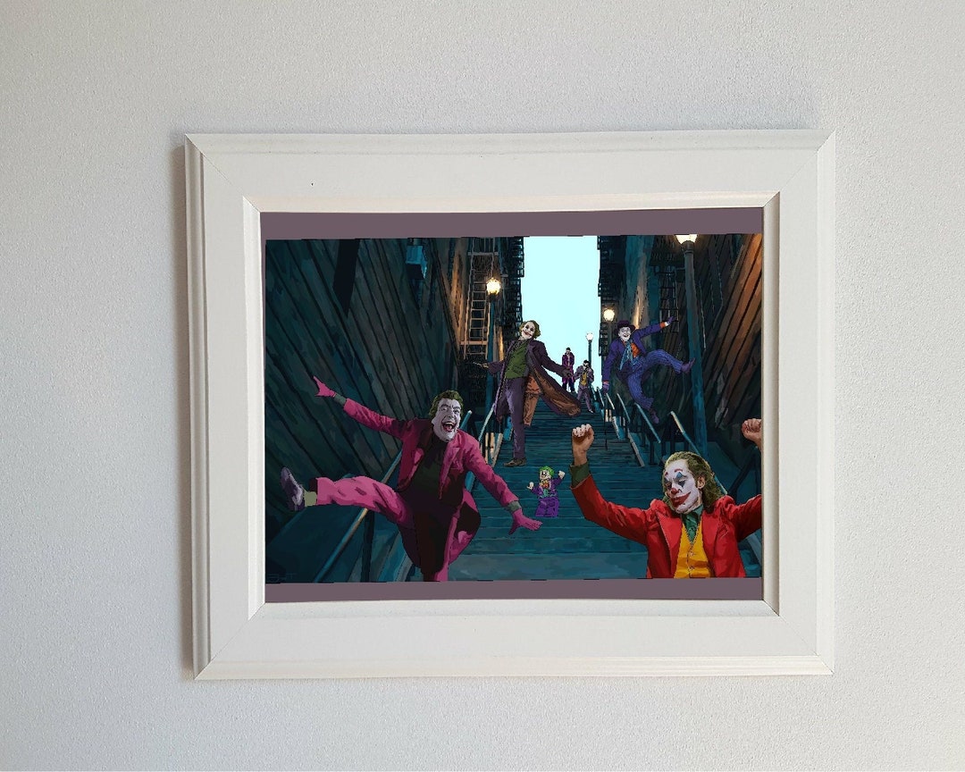 The Joker Stairs - Print - Etsy