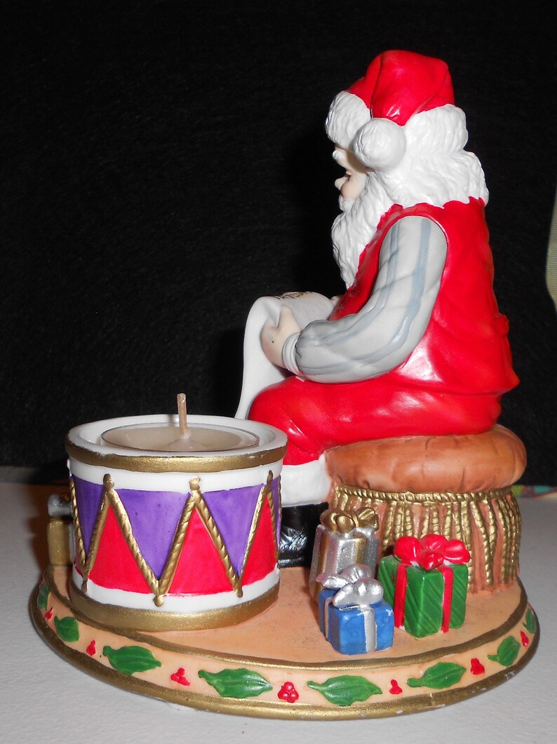 Santa Claus Tealight Candle Holder - Party Lite - Etsy