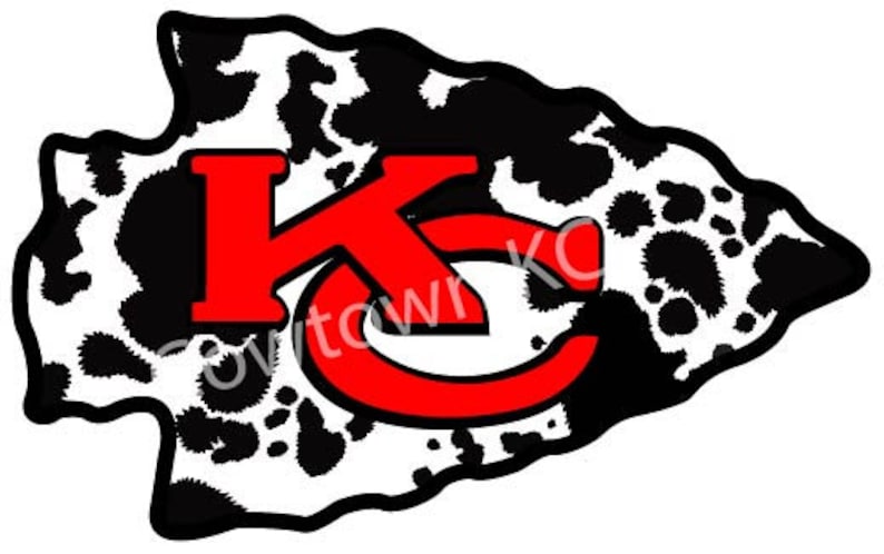 KC Chiefs Cow Print SVG - Etsy