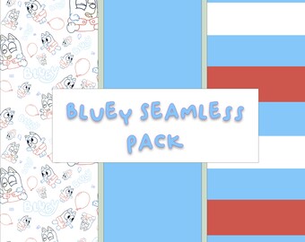 Bluey Seamless - Etsy