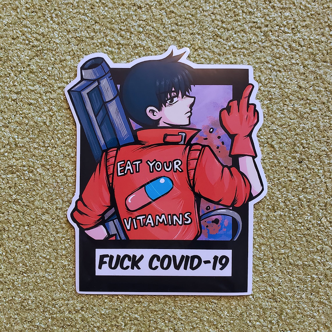 Eat Your Vitamins Sticker - Etsy