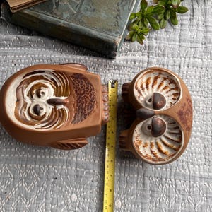 Set of 2 Authentic Jaru Pottery Owls 1974 - Etsy