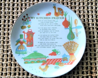 Kitchen prayer plate | Etsy