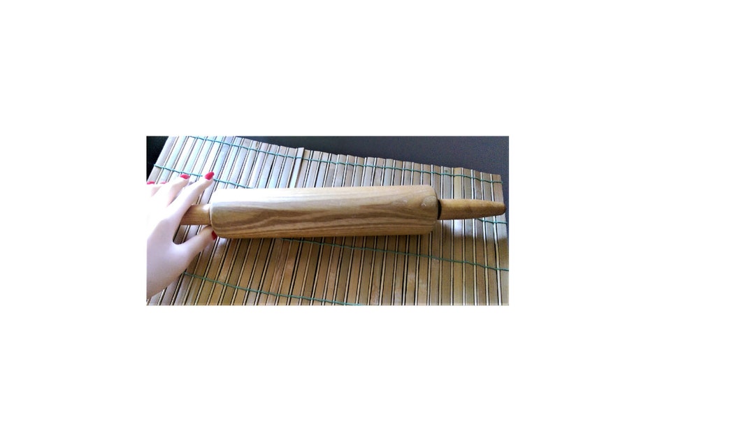 50's Wood Rolling Pin Old Fashioned Natural Dough Roller - Etsy