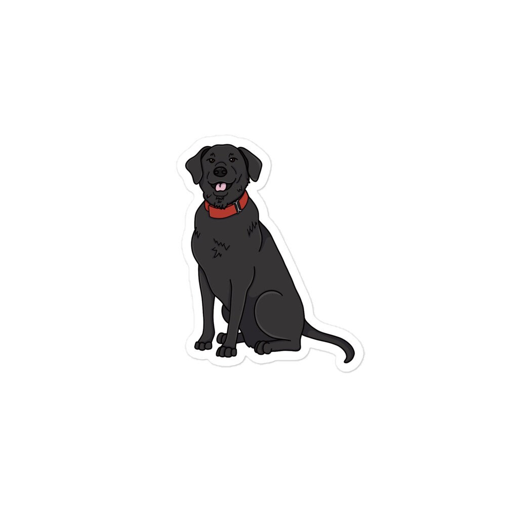 Black Lab Vinyl Sticker, Black Labrador Gift, Bubble-free - Etsy