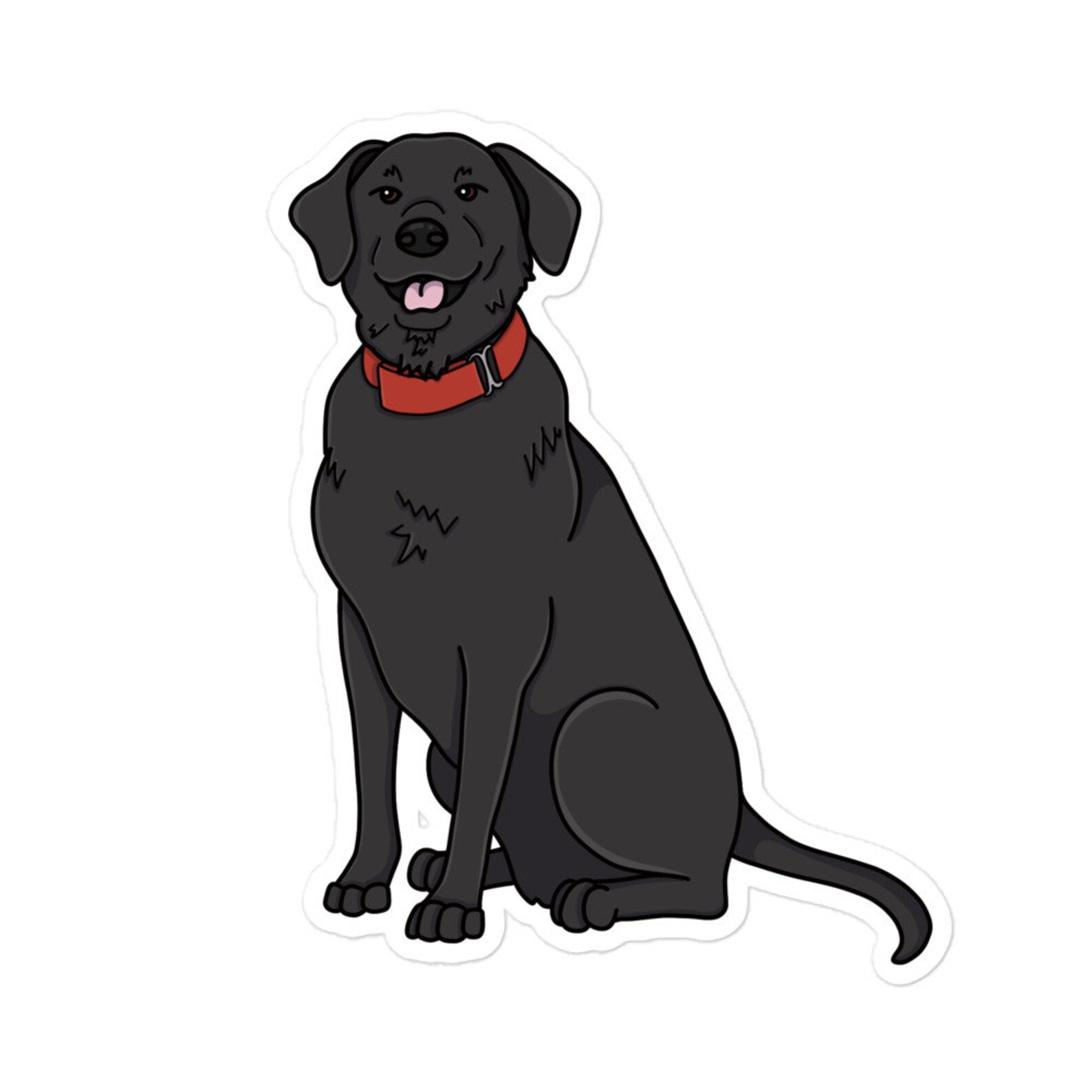 Black Lab Vinyl Sticker, Black Labrador Gift, Bubble-free - Etsy