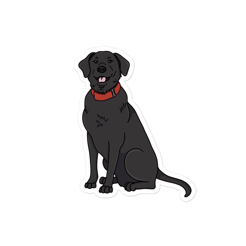 Black Lab Vinyl Sticker, Black Labrador Gift, Bubble-free - Etsy
