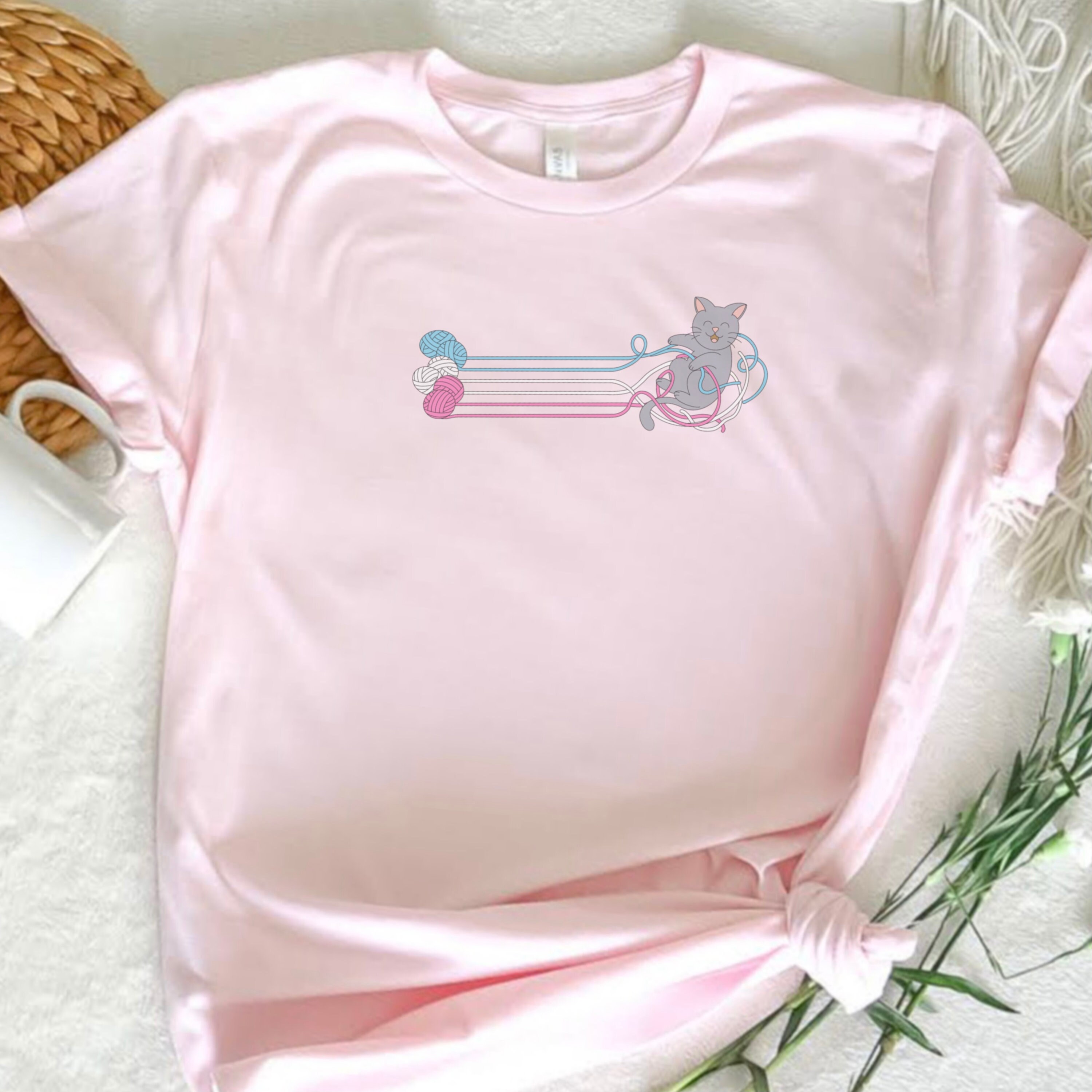 Transgender Pride Flag Cat Shirt, Kitten Shirt, Cat-lover Gift ...