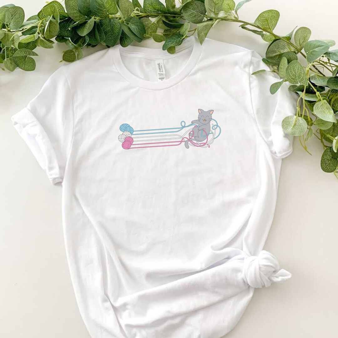 Transgender Pride Flag Cat Shirt, Kitten Shirt, Cat-lover Gift ...