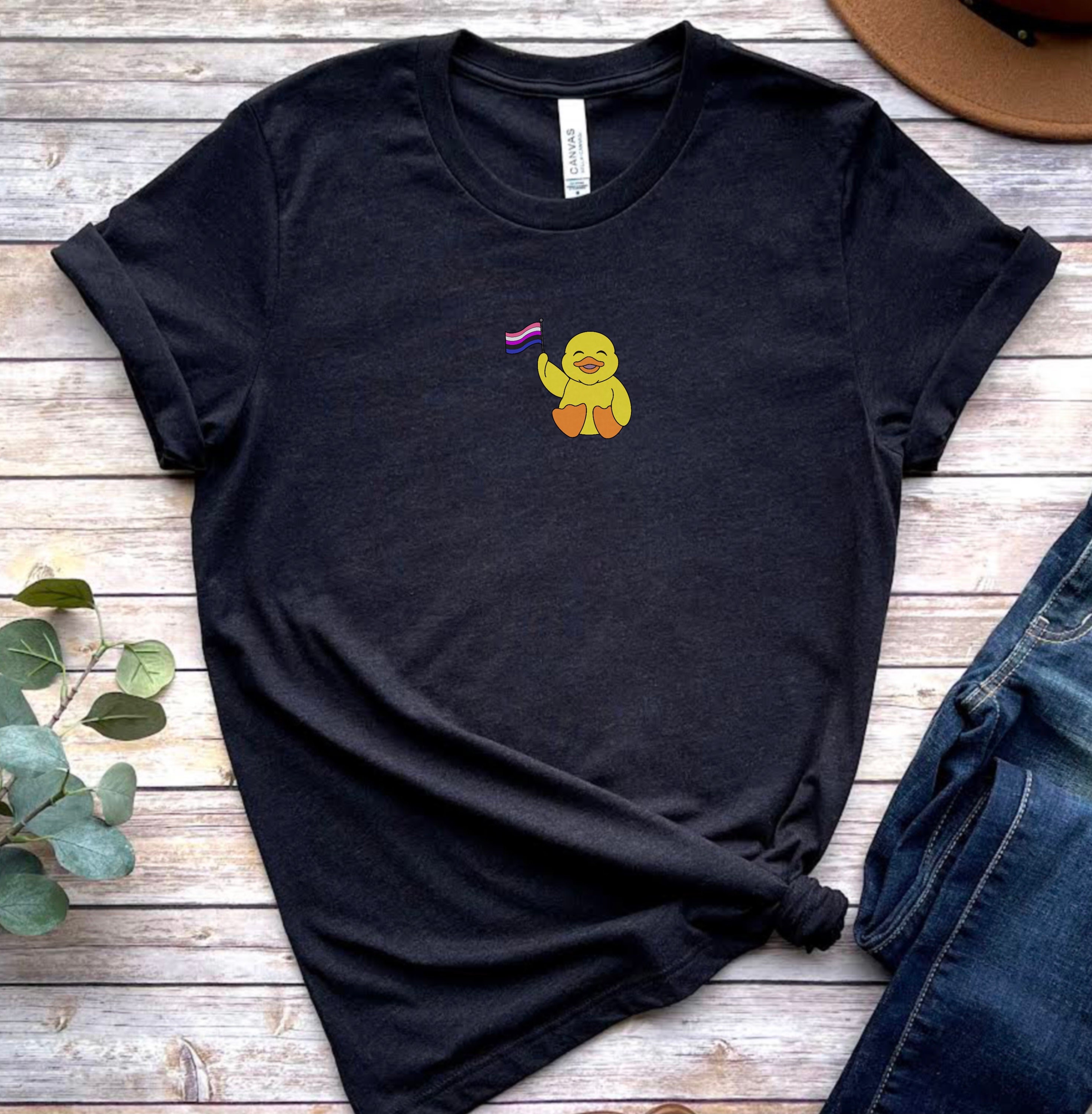 Gender Fluid Pride Shirt, Duck Shirt, Gender Fluid Pride Flag, Gender ...