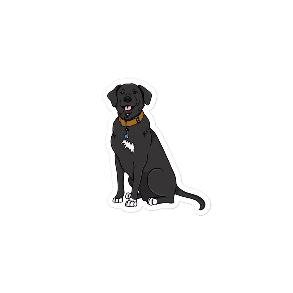 Black Lab Sticker Labrador Retriever Bubble-free Stickers - Etsy