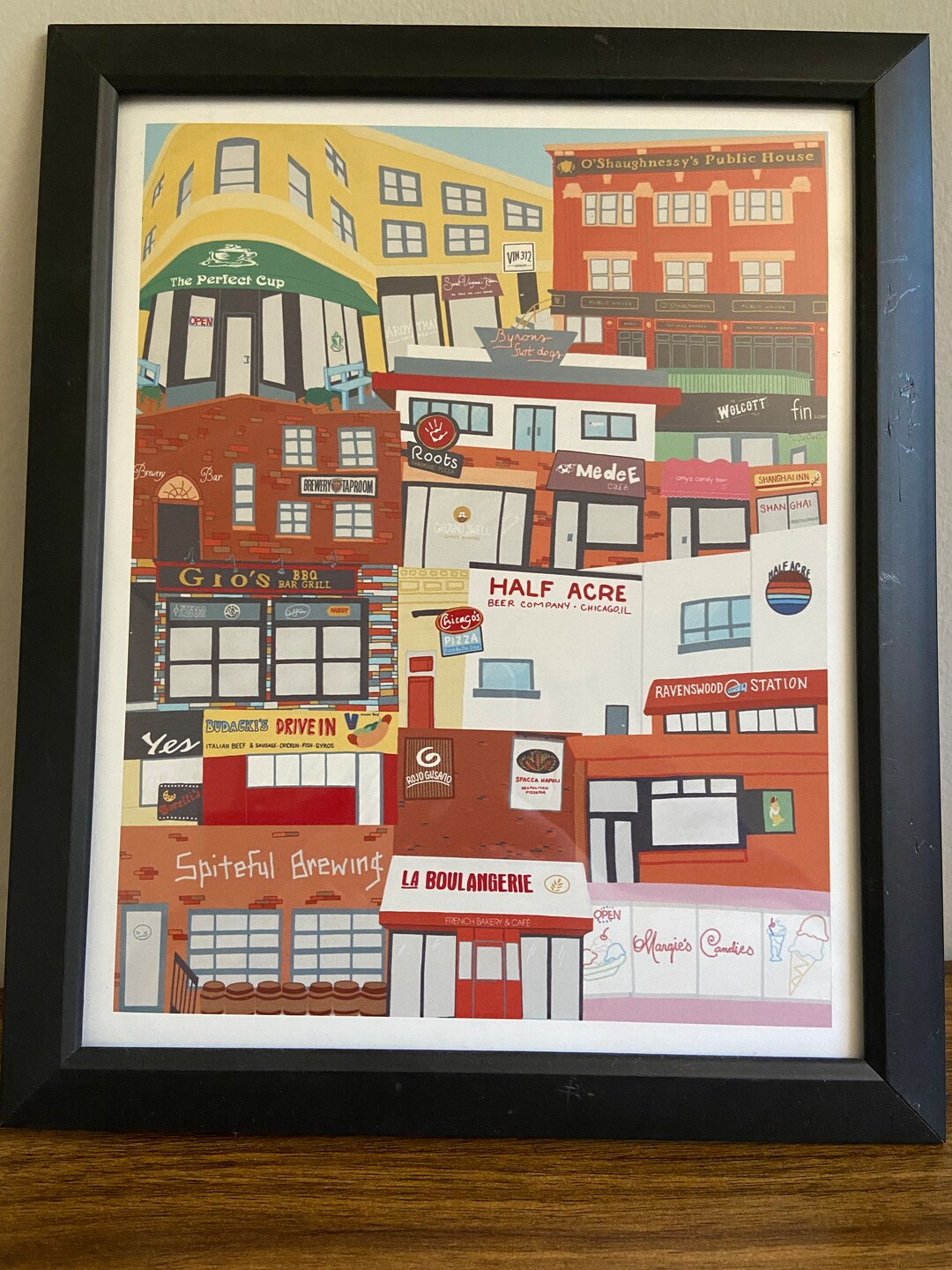 Ravenswood Poster, Chicago Neighborhood Poster, Ravenswood Chicago ...