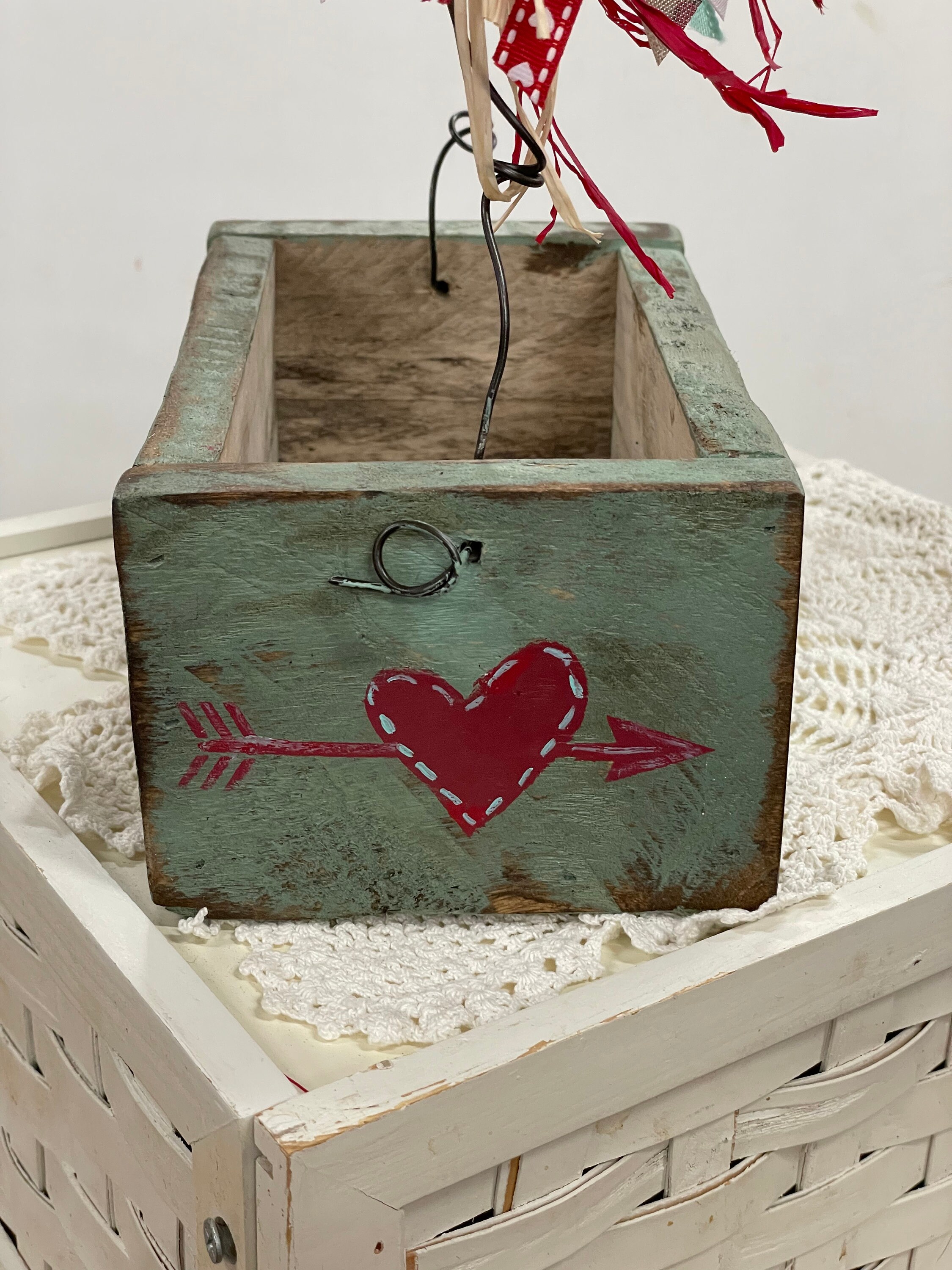 Valentine Reclaimed Farmhouse Box - Etsy