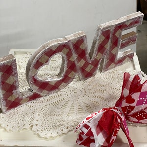 LOVE Block Letters for Table or Tier Tray Decoration - Etsy