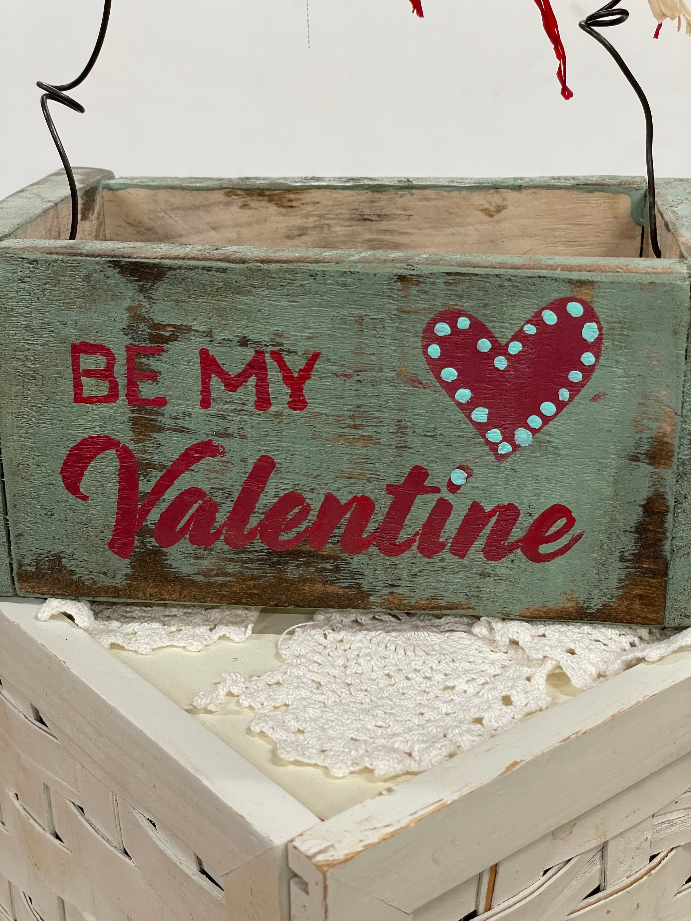 Valentine Reclaimed Farmhouse Box - Etsy