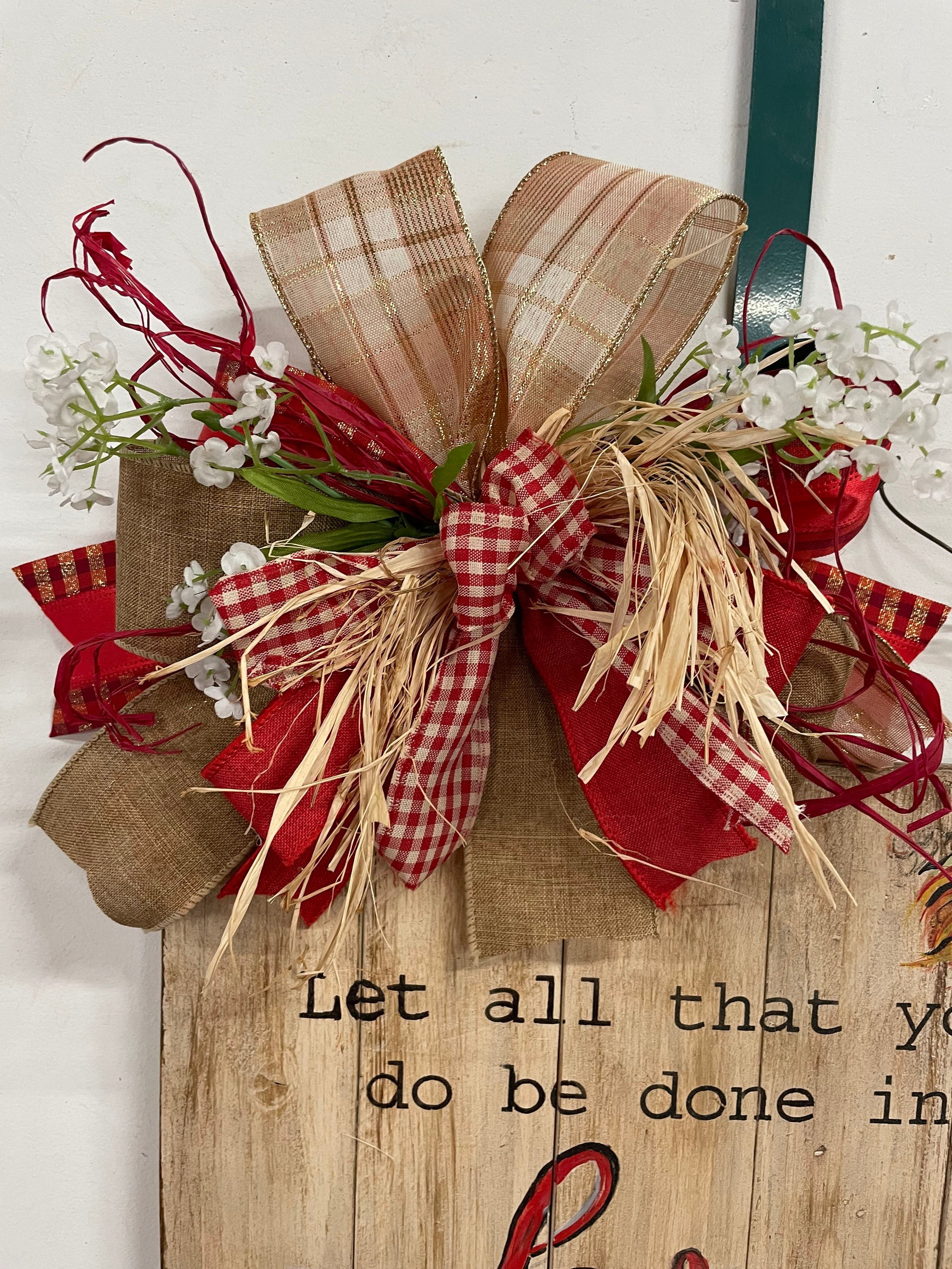 Love Scripture Wooden Door Hanger or Wall Decor - Etsy