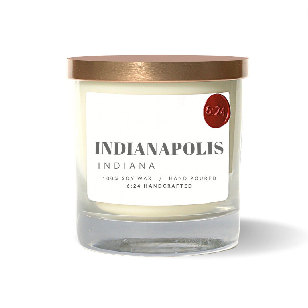 Indianapolis, Indiana Candle – Hand-poured 100% Soy Wax - Housewarming ...
