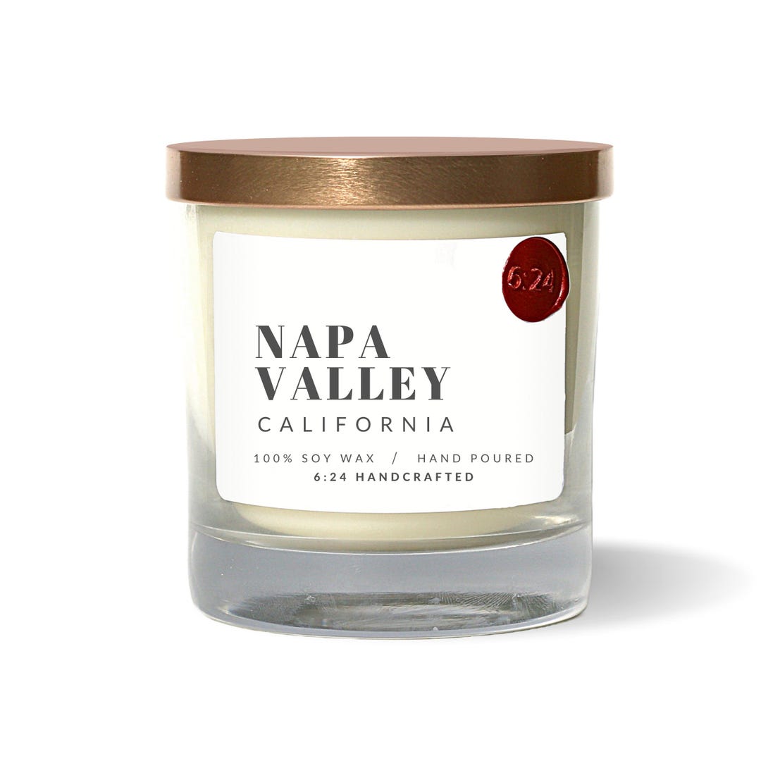 Napa Valley, California Candle | Handmade Scented City Candle | 100% ...