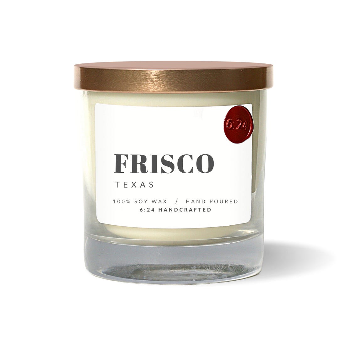 Frisco, Texas Candle – Hand-poured 100% Soy Wax - Housewarming Gift - Etsy