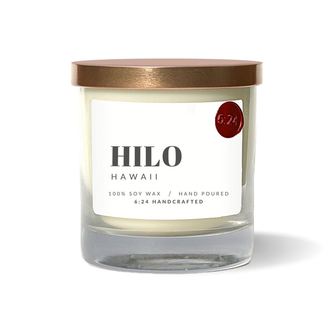 Hilo, Hawaii Candle – Hand-poured 100% Soy Wax - Housewarming Gift - Etsy