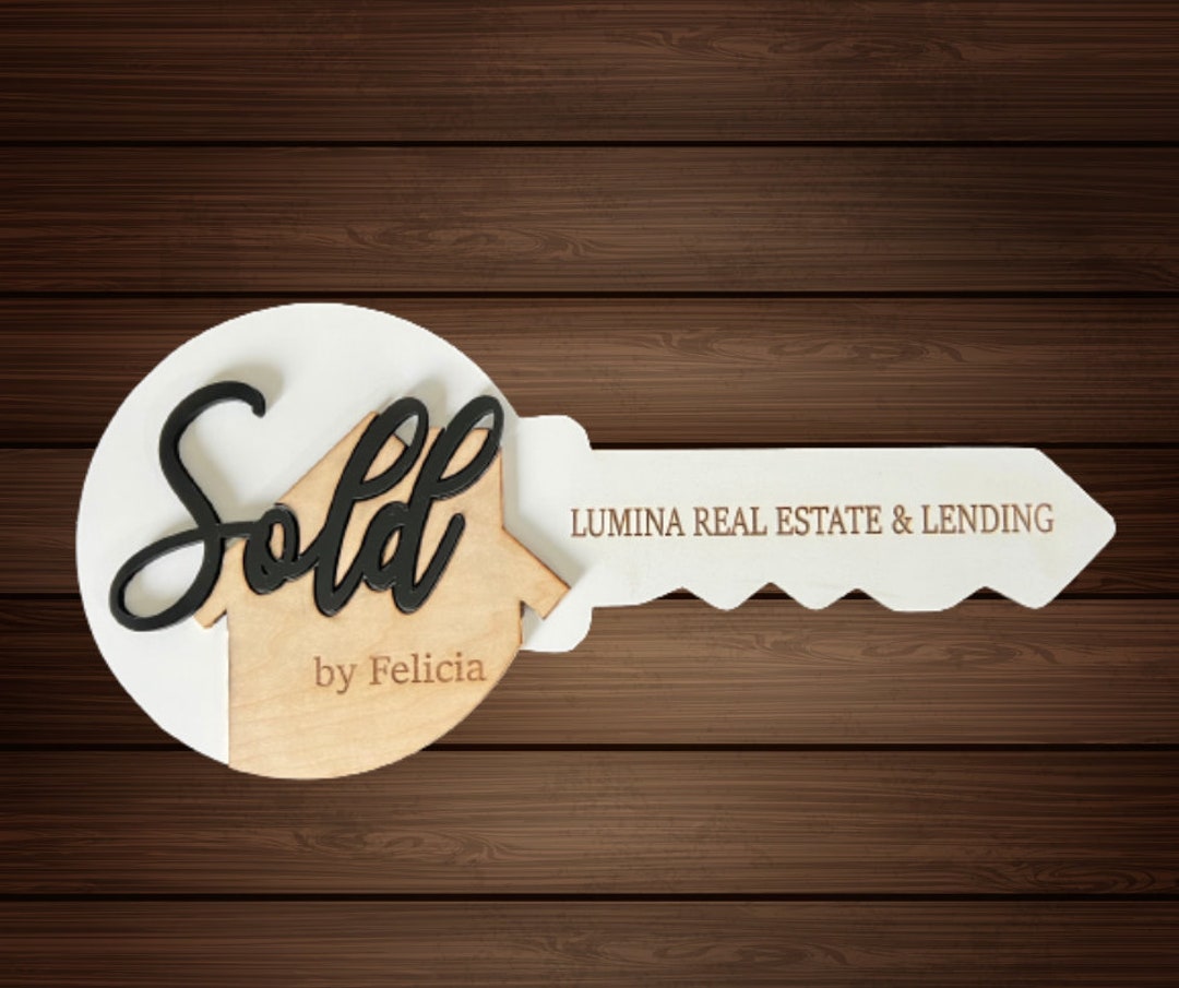 Real Estate Sold Key Client Gift New House Homebuyer Lightburn Laser ...