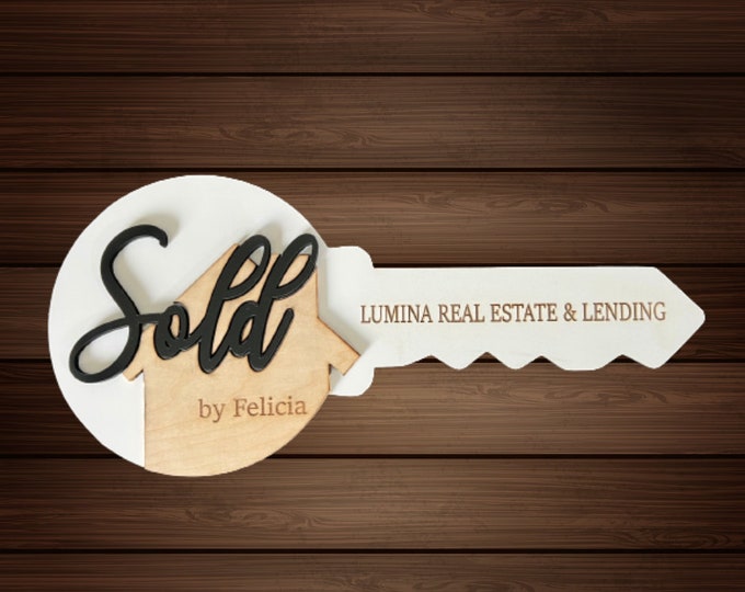Real Estate Sold Key Client Gift New House Homebuyer Lightburn Laser ...