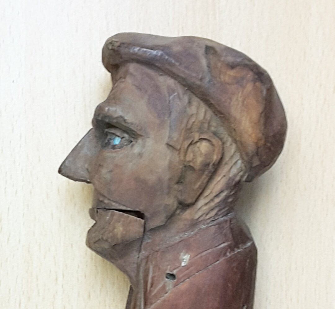 Hand Carved Nut Cracker Figural Mahogany Nutcracker. English - Etsy