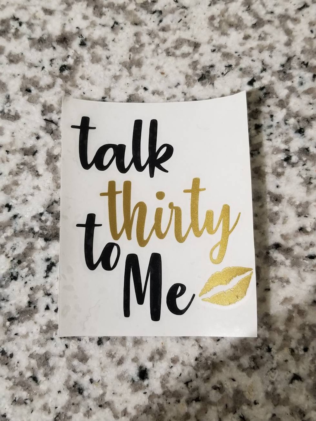 Birthday Decal Sticker Talk Thirty to Me Decal 30th Birthday Ideas ...