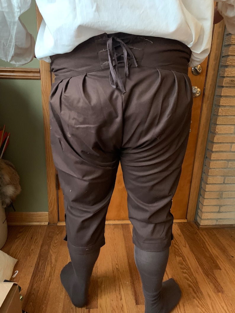 18th Century LINEN Men's Drop Front Knee Breeches LINEN - Etsy