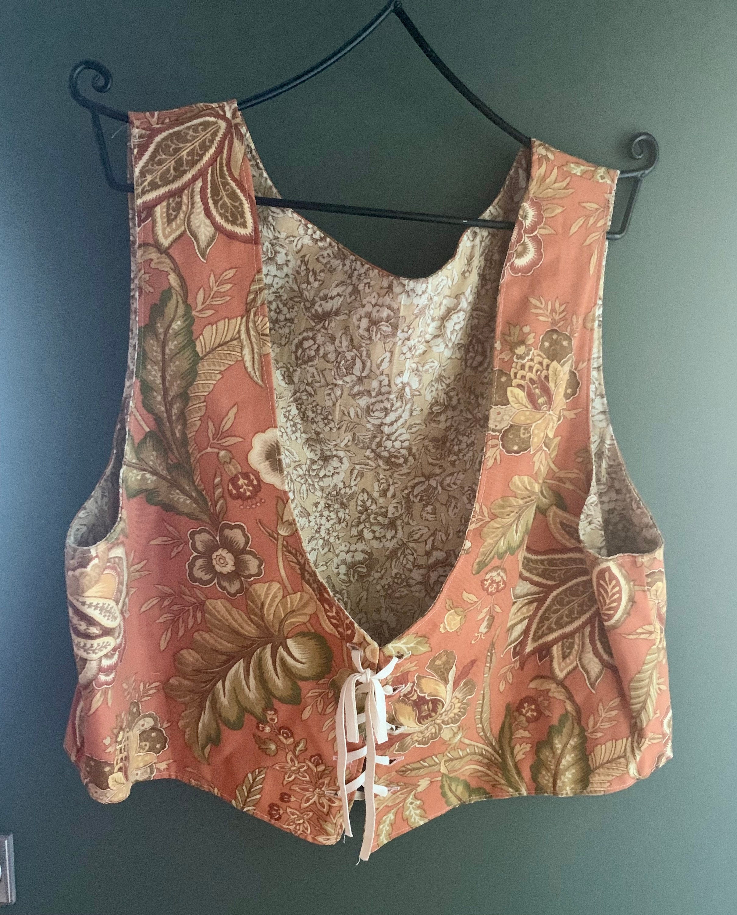 18th Century French Style Bodice Lace-up Front Reversible - Etsy