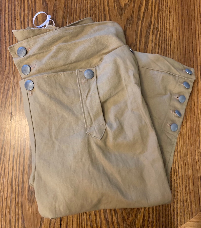 Men's Drop Front Colonial Knee Breeches for 18th Century - Etsy Sweden