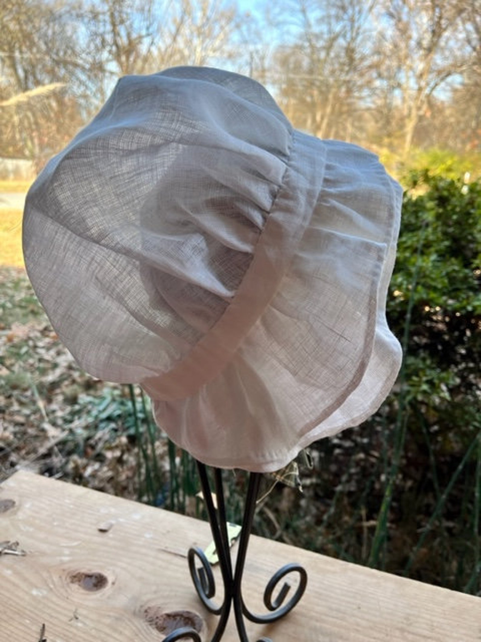 Regency Style Double Ruffle Day Cap “bonnie” - Etsy