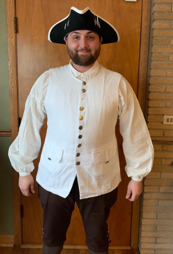 Men's French and Indian War Vest or Weskit. | Etsy