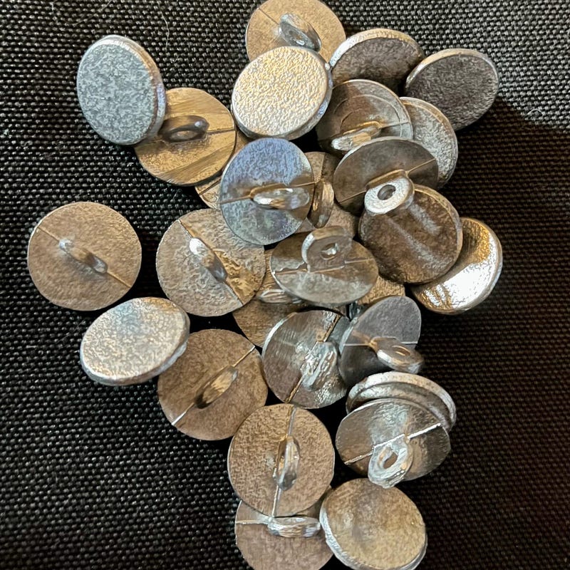 5/8 Buttons Silver - Etsy