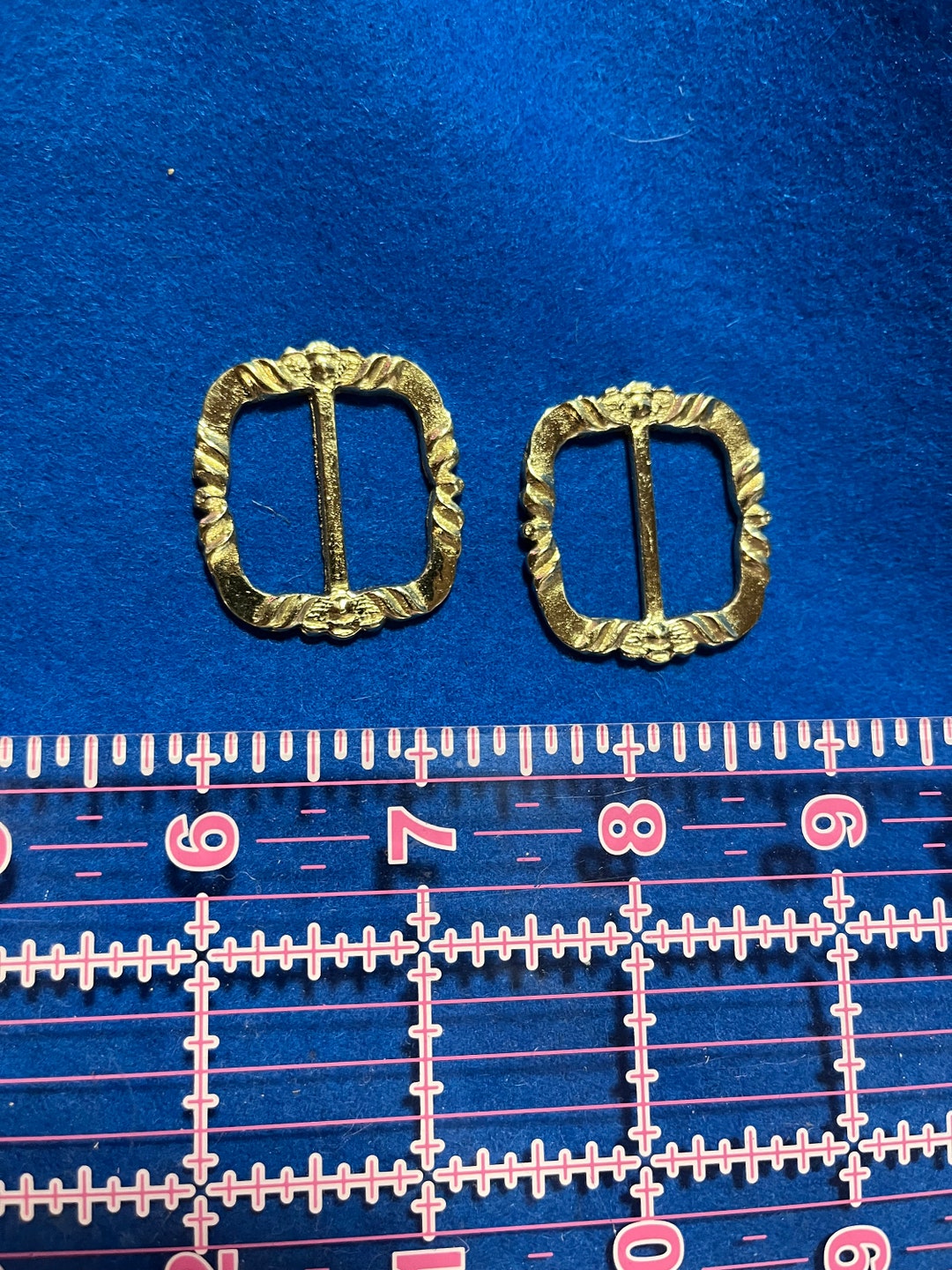 Knee Buckles - Brass Pair - Etsy