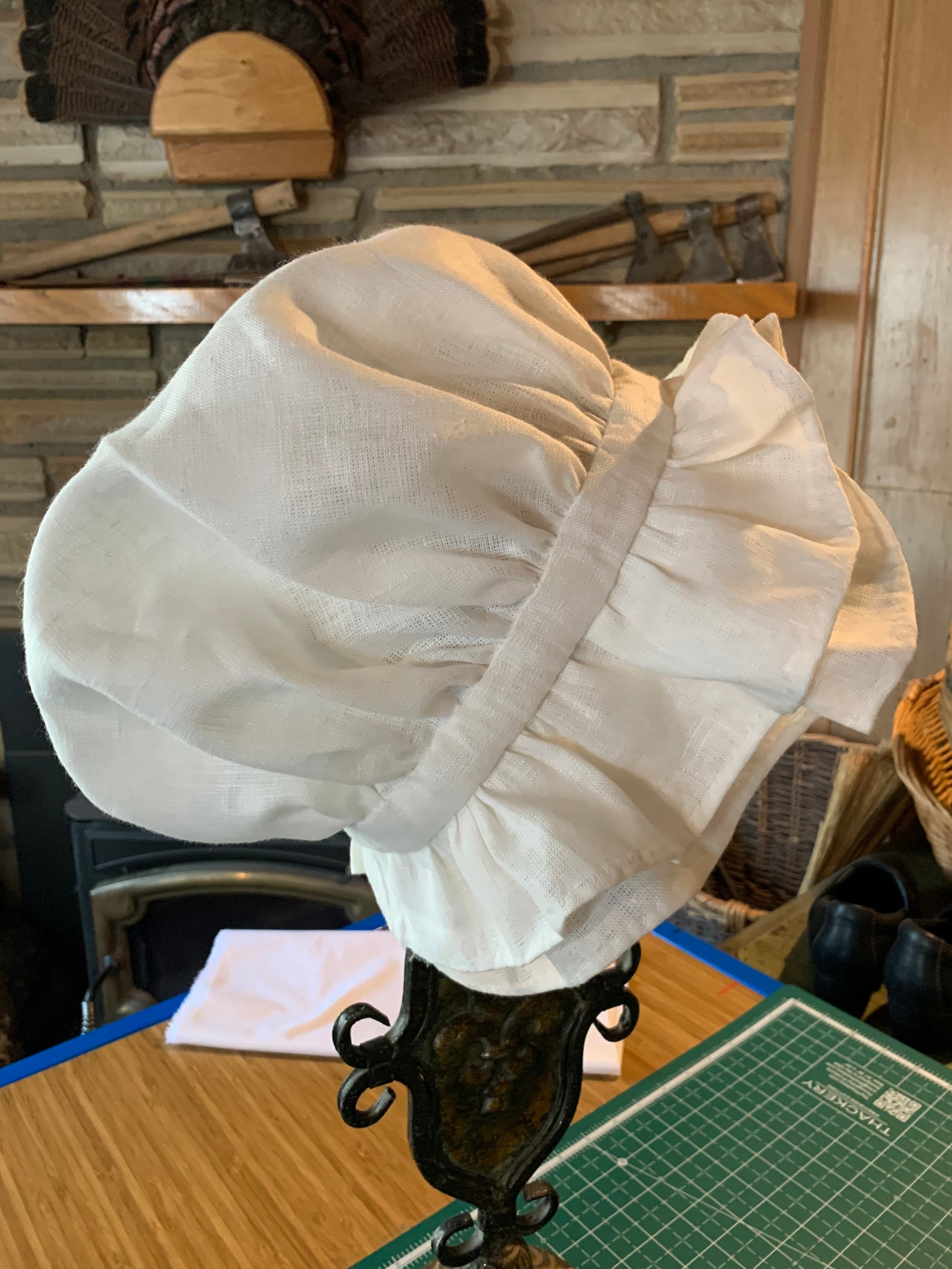 Regency Style Double Ruffle Day Cap “bonnie” - Etsy