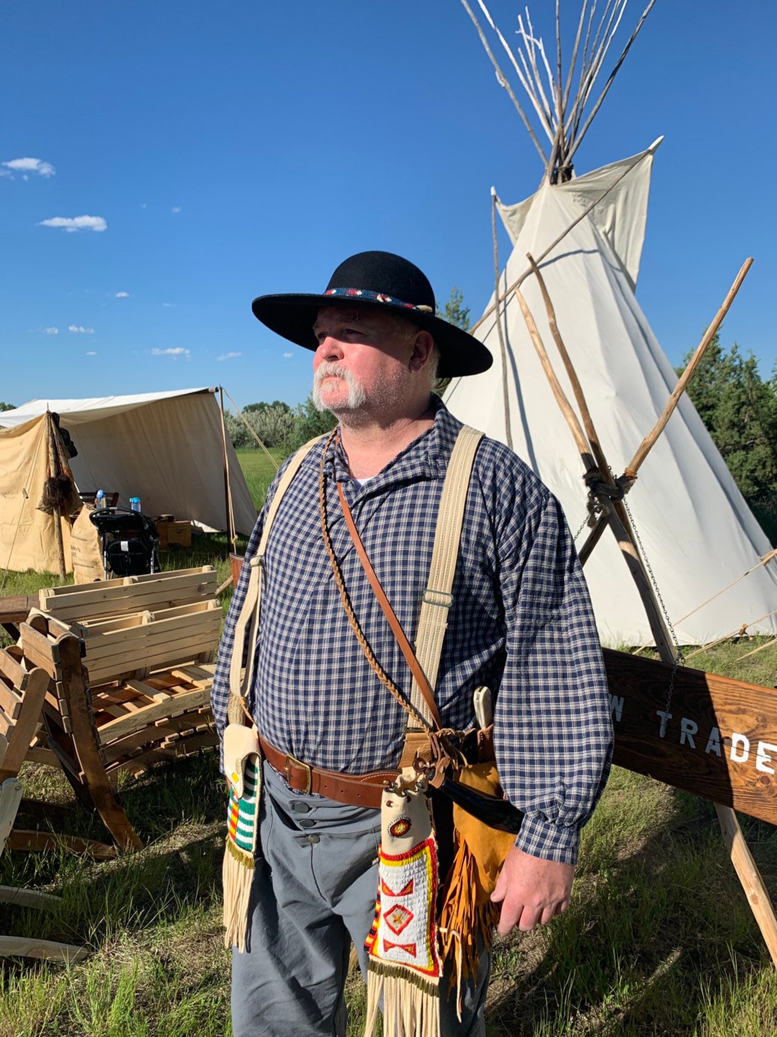 Longhunter's Hat for Reenactors Heavy Wool With Wool - Etsy