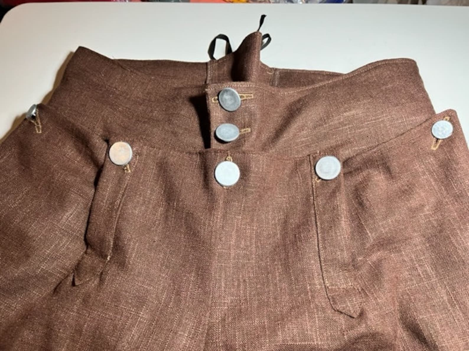 18th Century LINEN Men's Drop Front Full Length Pants - Etsy Canada