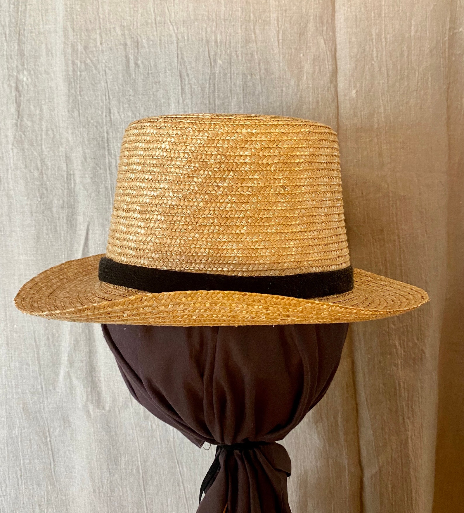 Fine Straw Top Hat - Etsy