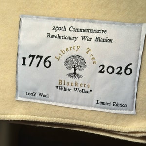 Revolutionary War Wool Trade Blanket - Limited Edition - Etsy
