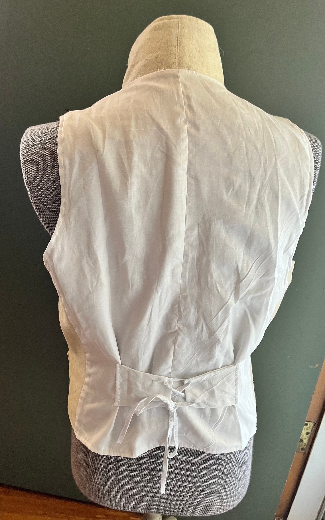 Men's 1812 Vest - Wool With Working Pockets-off WHITE for Military ...