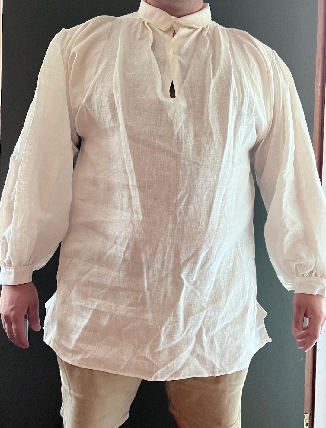 18th Century Men's Shirt - Custom Made to Your Measurements Linen or ...