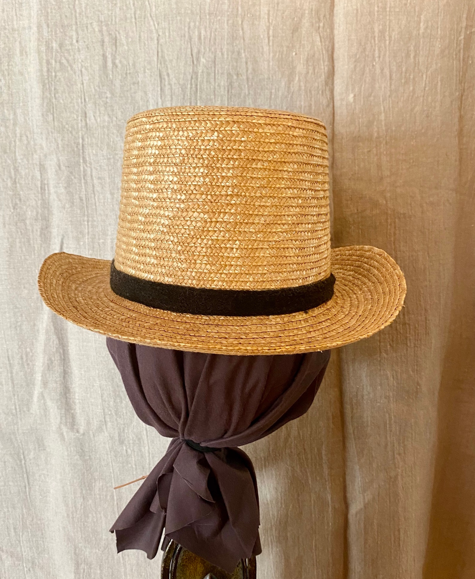 Fine Straw Top Hat - Etsy