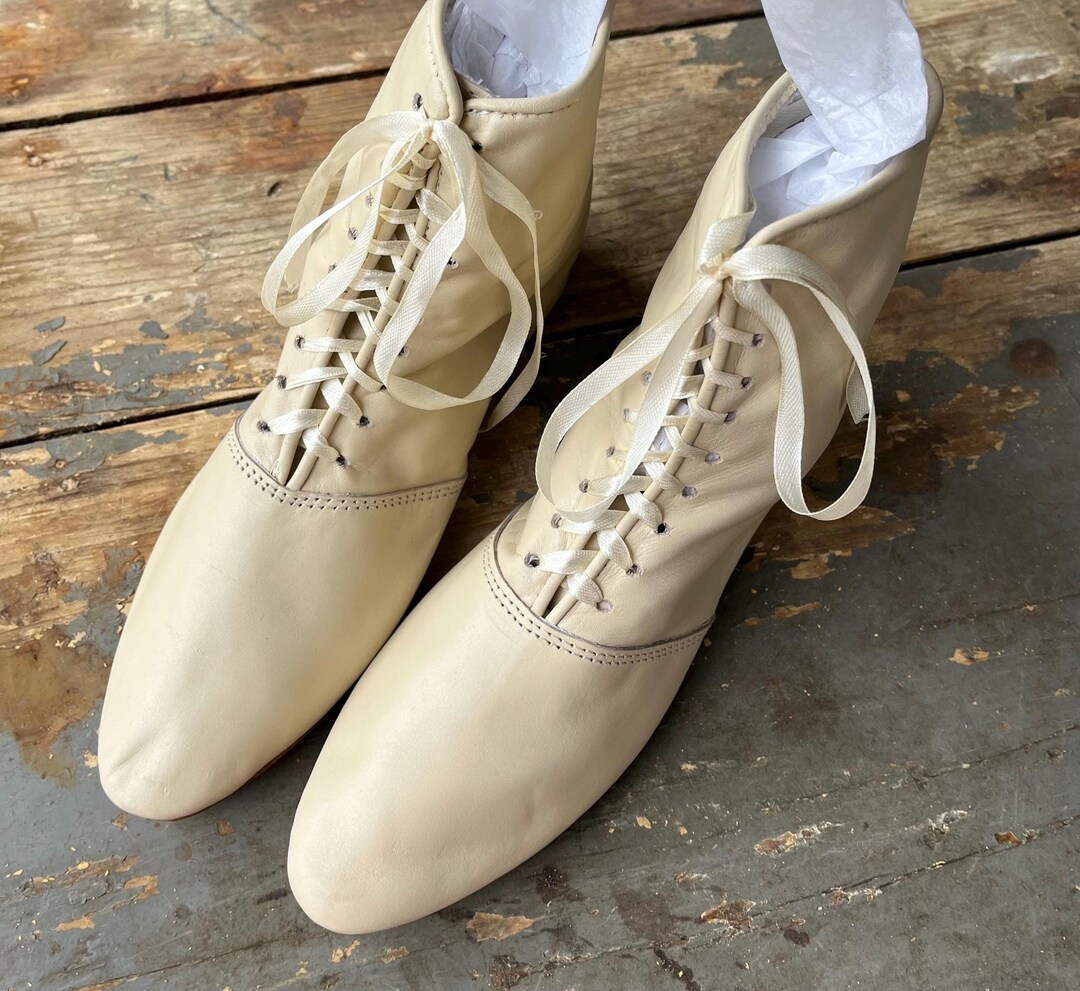 Regency Boots for Fine Ladies - Cream Leather - Etsy