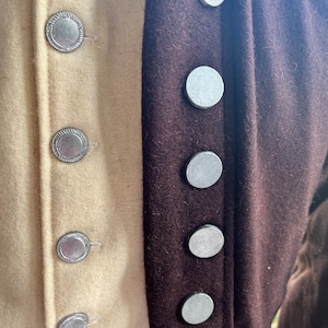 Men's 18th Century Colonial Jacket or Coatee With Turn Backs in Navy ...