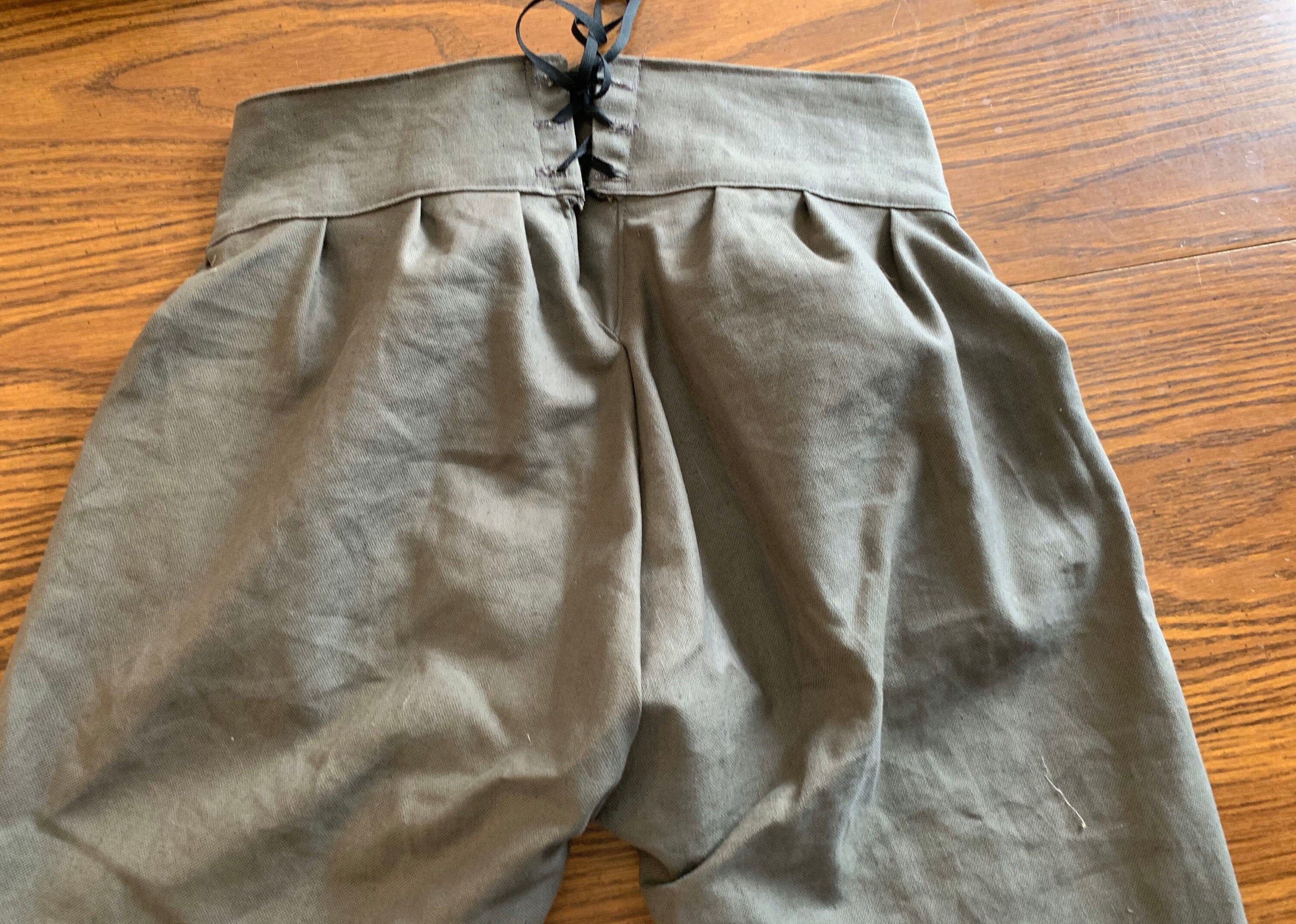 18th Century LINEN Men's Drop Front Full Length Pants - Etsy