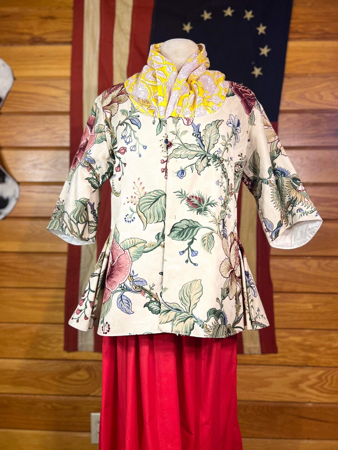 Ladies Colonial 1770's Style Jacket With Option for Petticoat Size ...