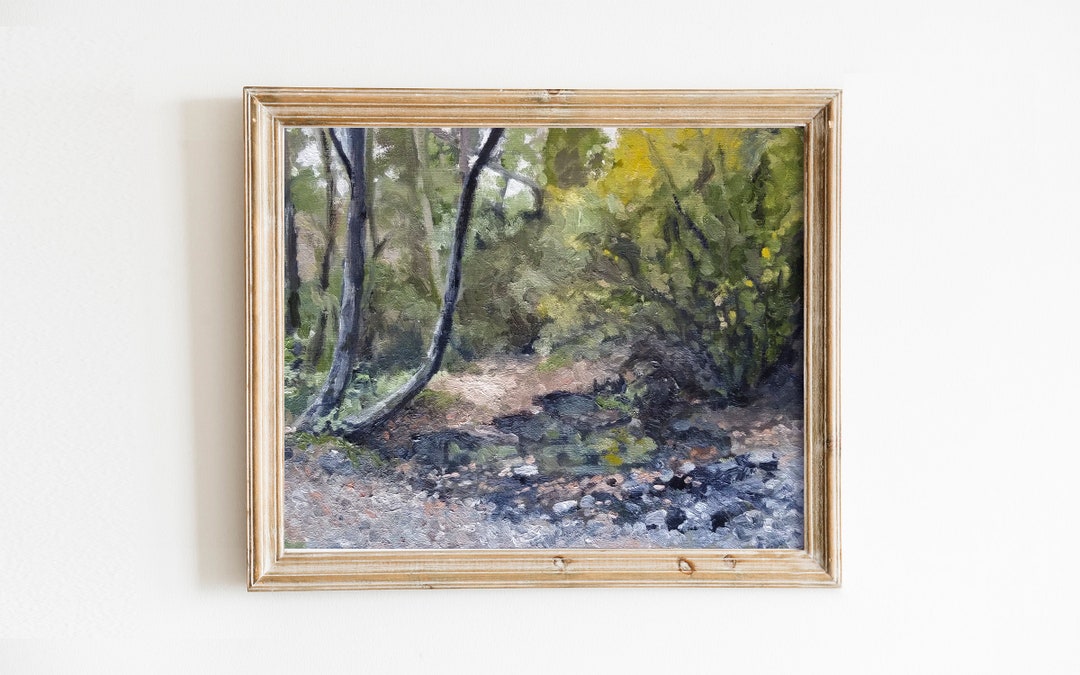 Forest Trees Oil Landscape Painting | 16"x12" Original Decor | Nature ...