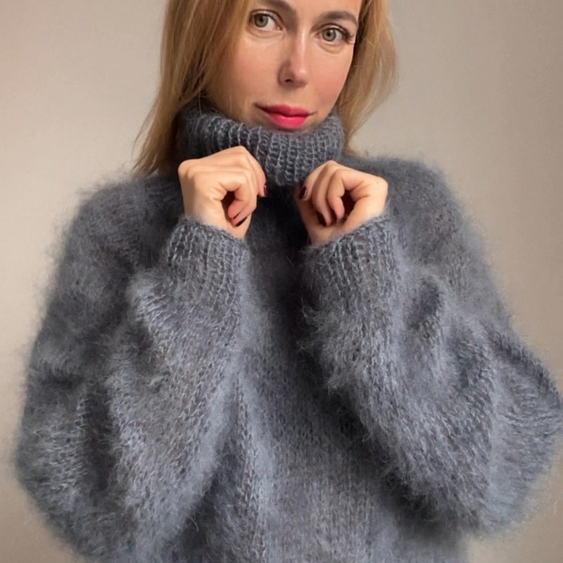 100% Angora Sweater - Etsy